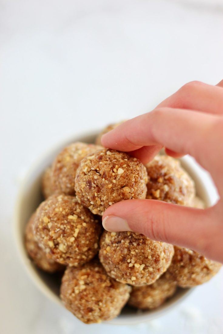 Salted Caramel Protein Balls - Vegan and Gluten-free