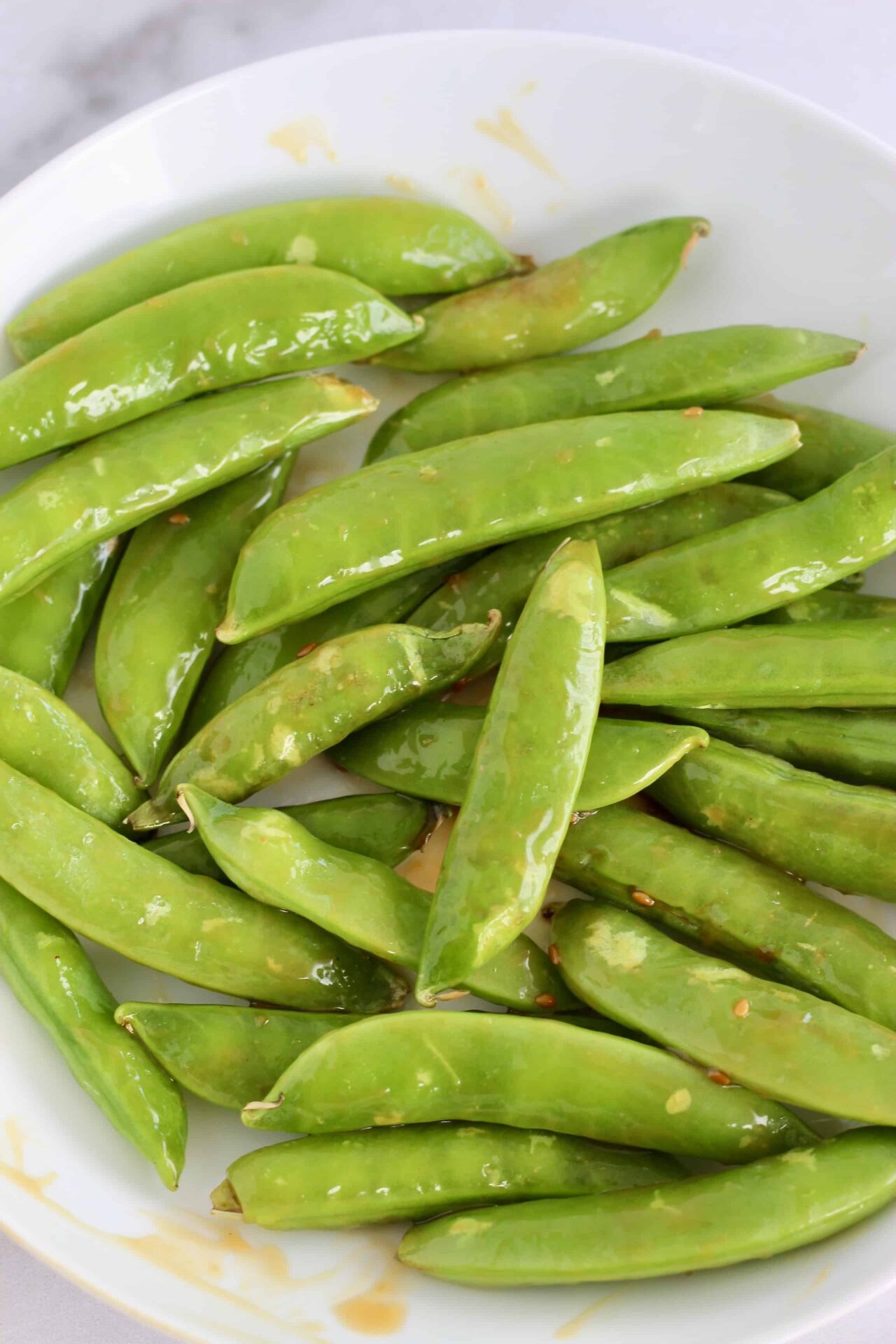 Air Fryer Snap Peas - Cheerful Choices
