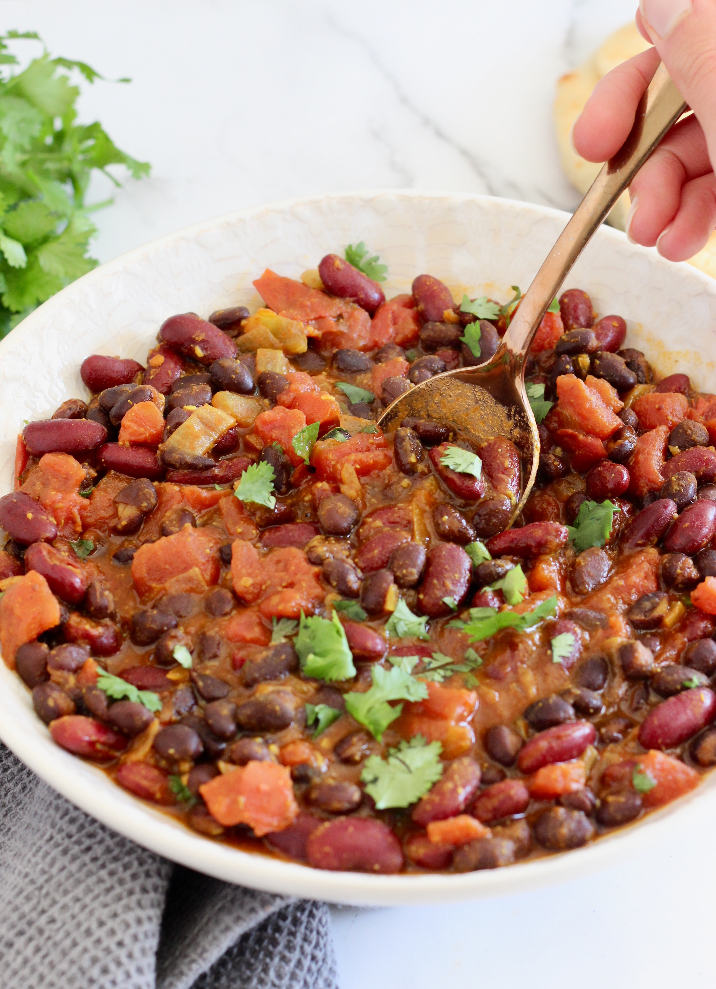 Bean Curry (Lubya Afghan Curry) - Cheerful Choices