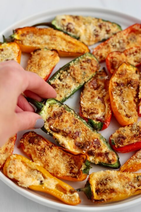 Healthier Cheddar Jalapeño Poppers - Cheerful Choices