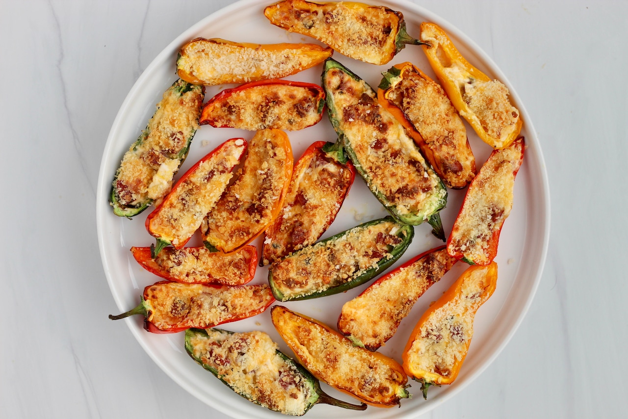 Healthier Cheddar Jalapeño Poppers - Cheerful Choices