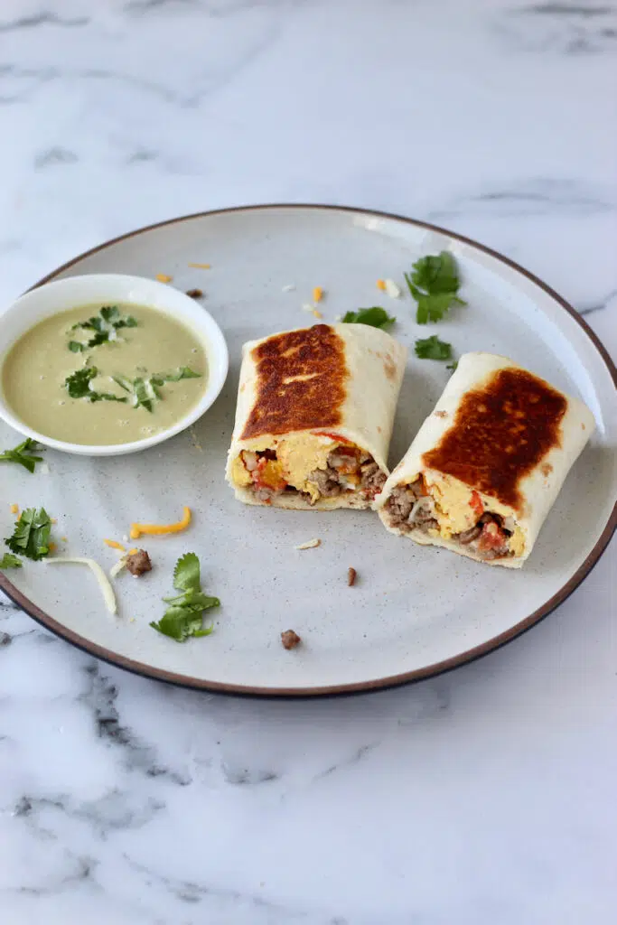 Meal Prep Breakfast Burritos - Cheerful Choices