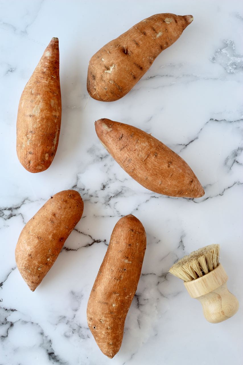 Accordion Sweet Potatoes - Cheerful Choices