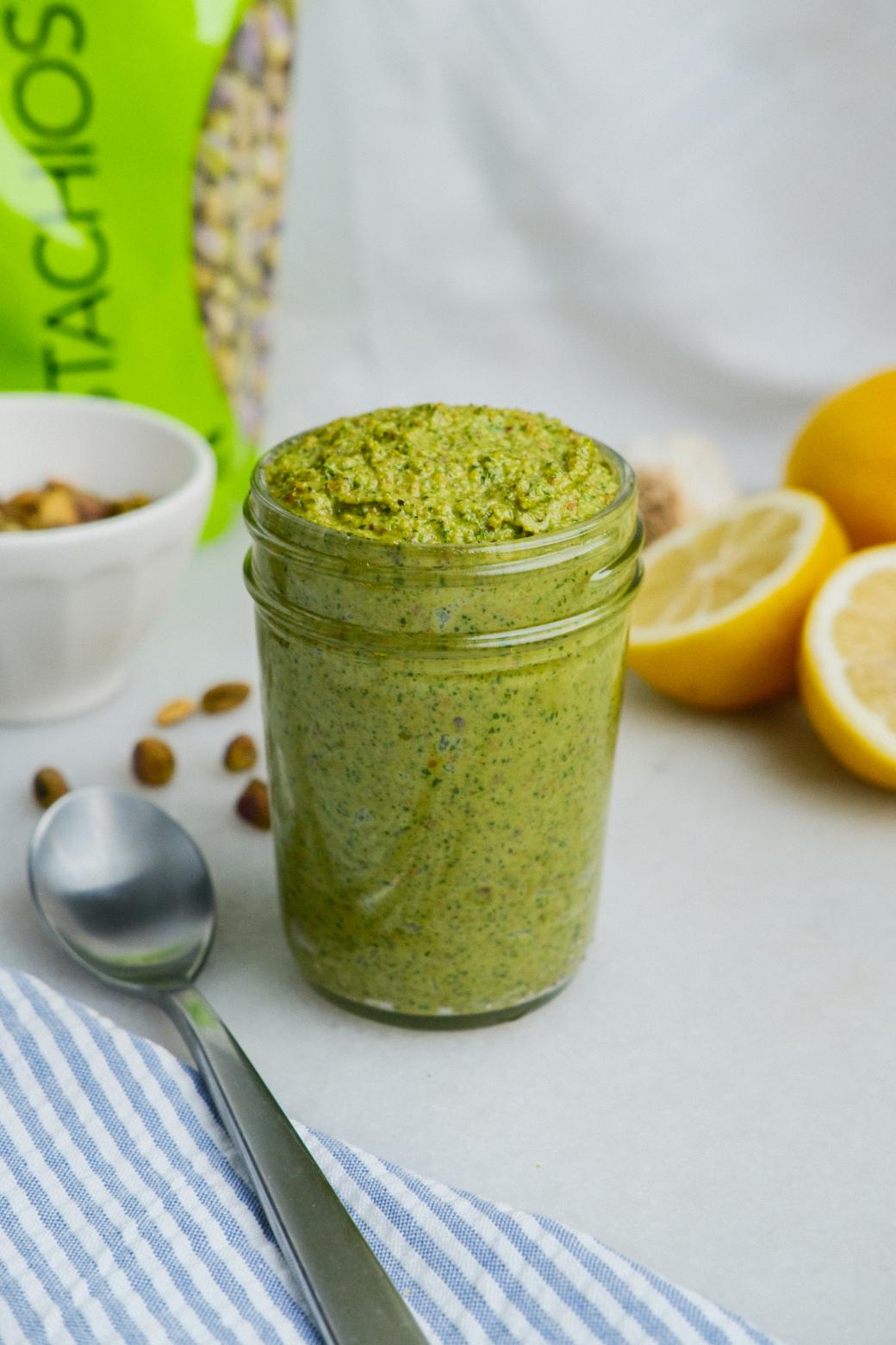 Pistachio Pesto - Options to Customize the Oil and Base