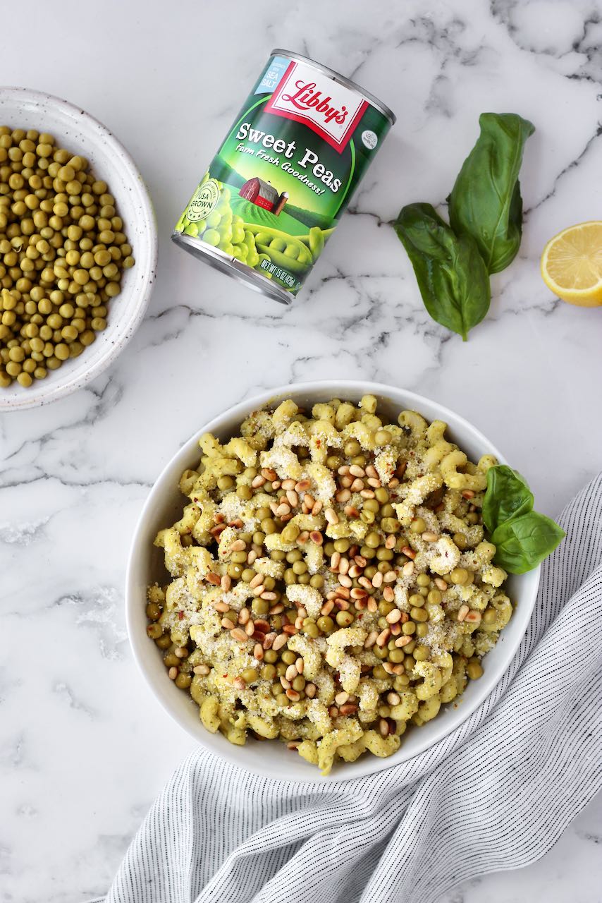 Pea Pasta with Parmesan - Pasta of Your Choice