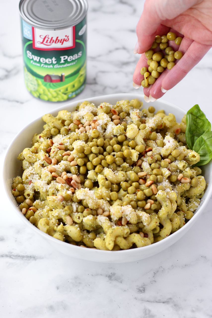 Pea Pasta with Parmesan - Pasta of Your Choice