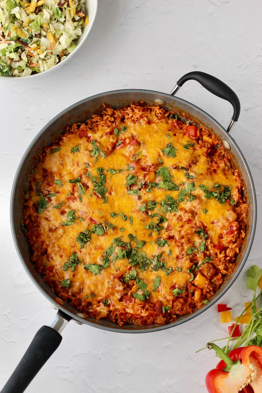 One Pan Stuffed Pepper Skillet - Cheerful Choices