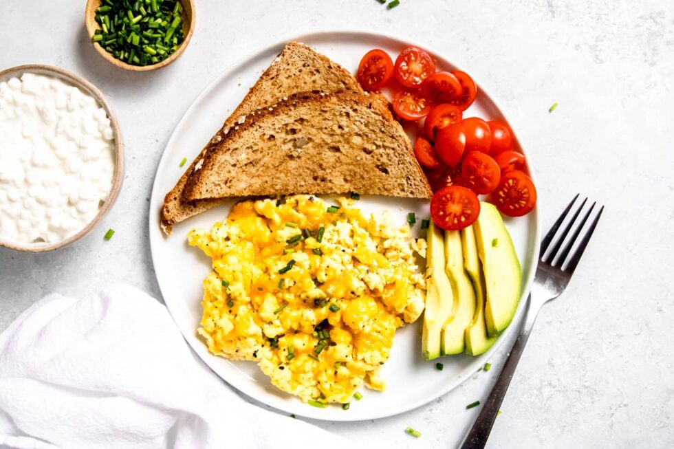 Cottage Cheese Scrambled Eggs - Customize the Base and Toppings