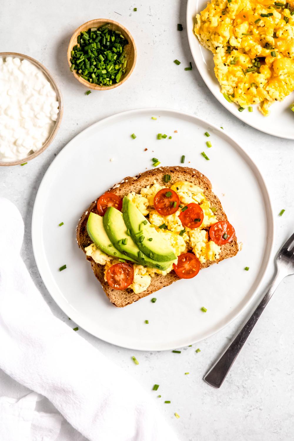 Cottage Cheese Scrambled Eggs - Customize the Base and Toppings