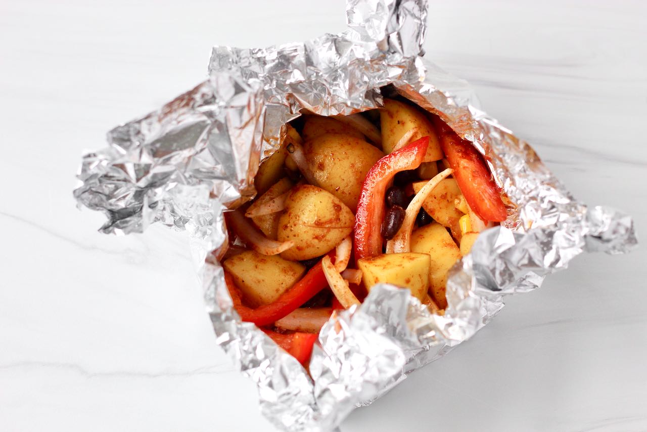 Southwest Potato Foil Packets - Cheerful Choices
