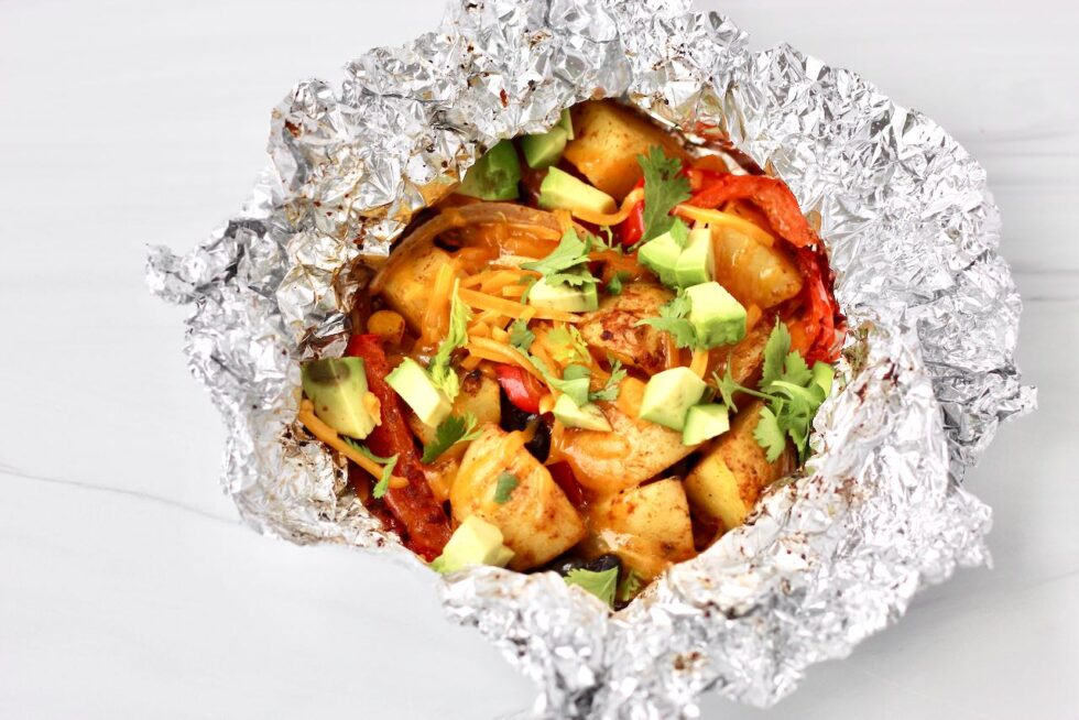 Southwest Potato Foil Packets - Cheerful Choices