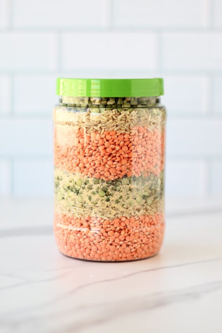 Lentil Brown Rice Dry Soup Mix (printable recipe card included!)