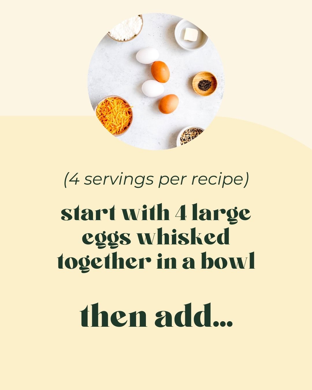 Customizable Egg Scramble Recipe Template - Cheerful Choices