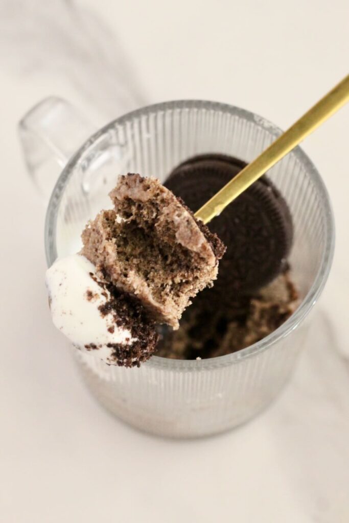 Oreo Protein Mug Cake - Cheerful Choices