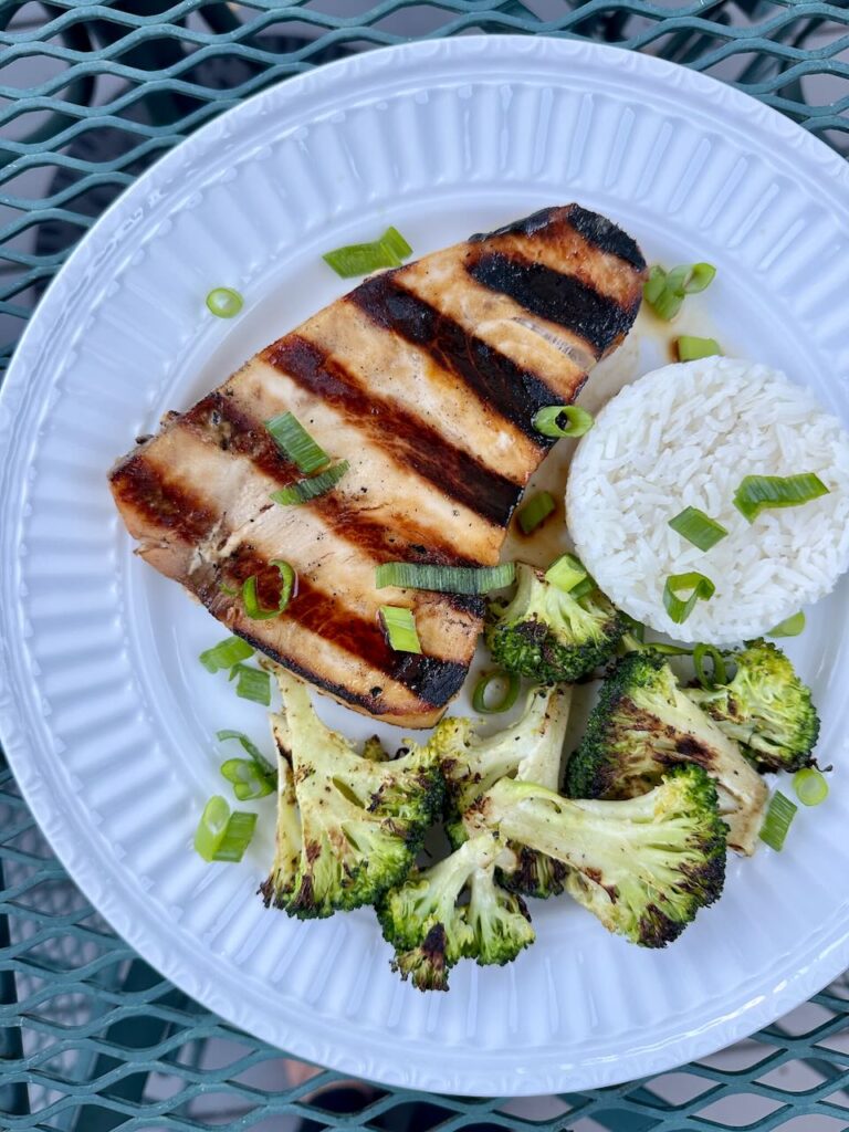Miso Marinated Grilled Swordfish Steaks (6 Ingredients) - Cheerful Choices